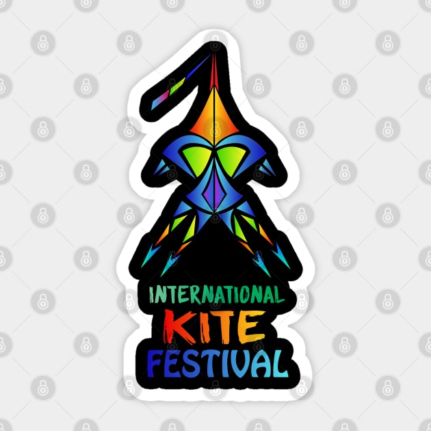 International kite festival - Kite - Sticker | TeePublic