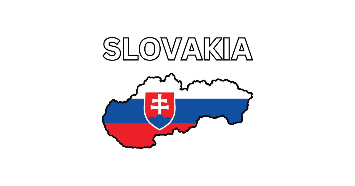 Slovakia Flag Map - Slovakia - T-Shirt | TeePublic