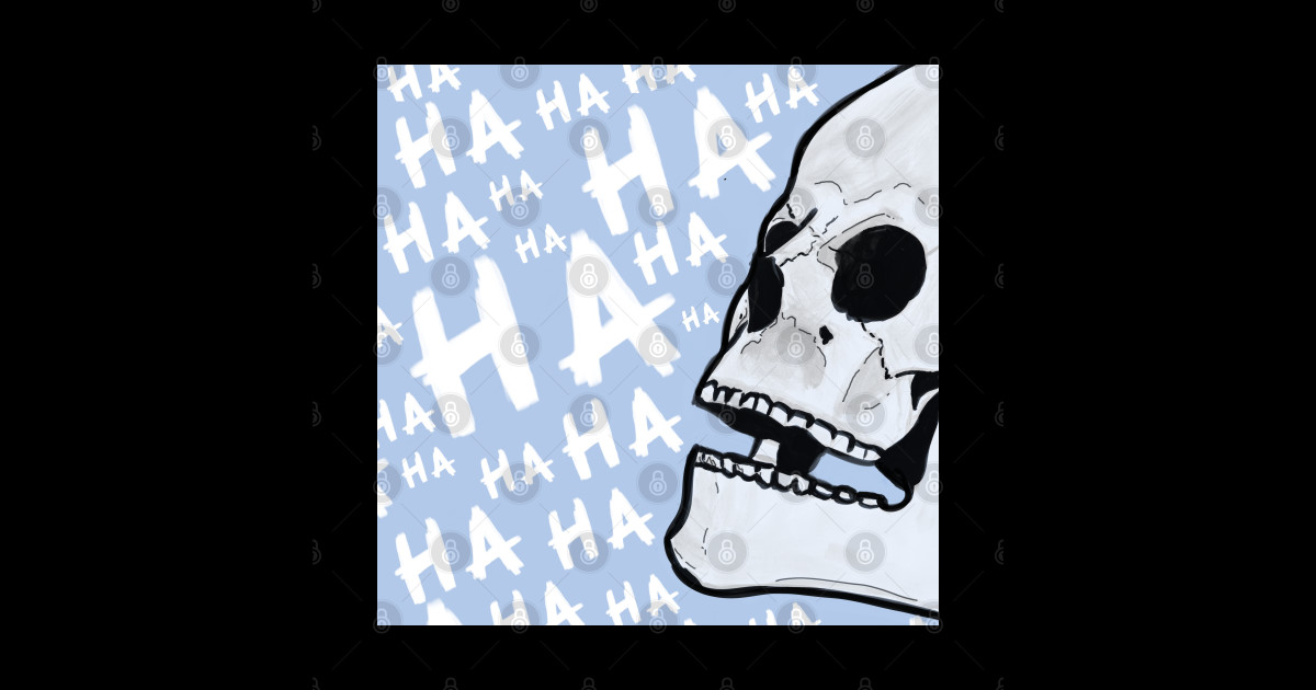 The Laughing Skull - Skull - Sticker | TeePublic