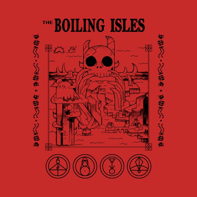 Boiling Isles Map - Owl House - T-Shirt | TeePublic