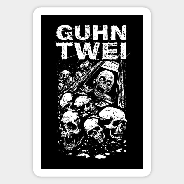 GUHN TWEI - Hymne a la guillotine - Metal - Sticker | TeePublic