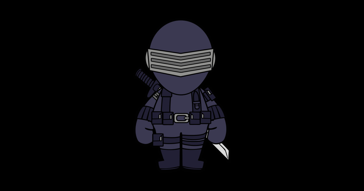 Snake Eyes Chibi - Gi Joe - Sticker | TeePublic