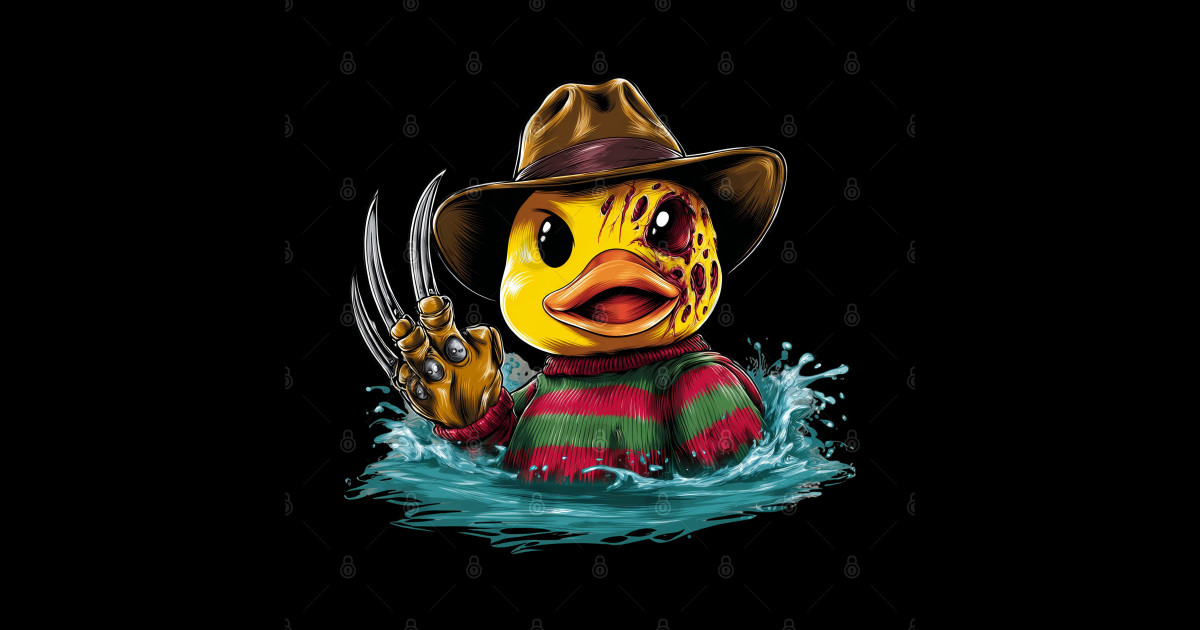 Nightmare Duck - Horror Duck - Sticker | TeePublic