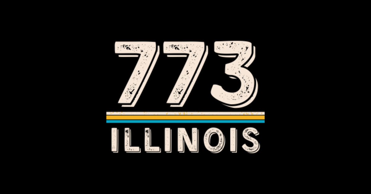 Illinois Area Code 773 - Illinois Area Code 773 - T-Shirt | TeePublic