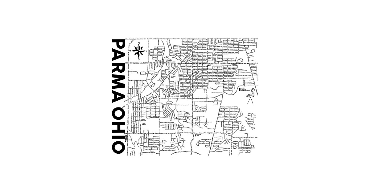 Parma Ohio Map - Parma - T-Shirt | TeePublic