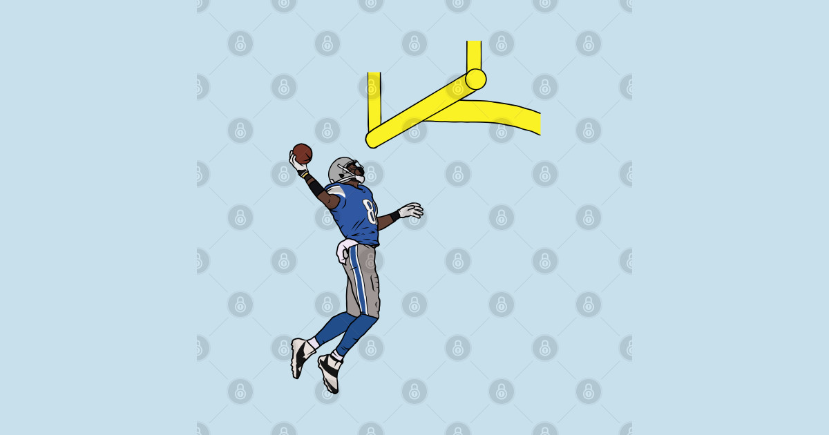 Calvin Johnson Dunk Celebration - Calvin Johnson - T-Shirt | TeePublic