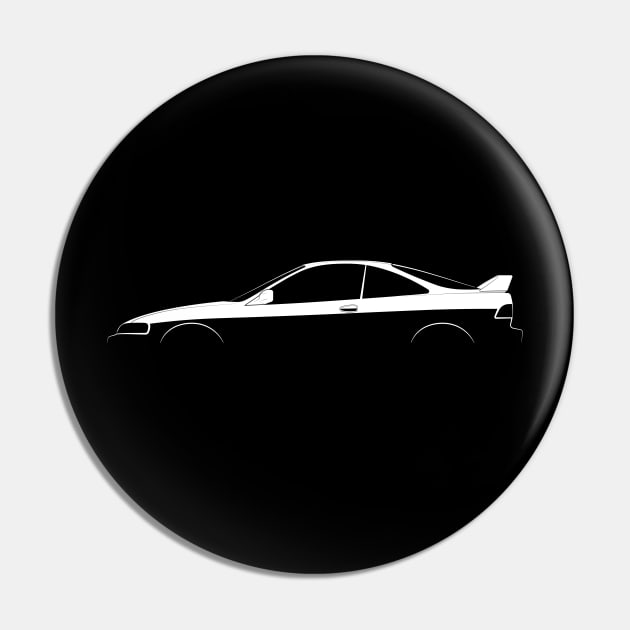 Honda Integra Type-R (DC2) Silhouette - Honda Integra - Pin | TeePublic