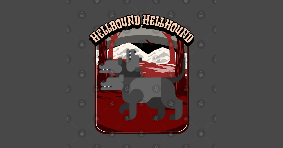 Hellbound Hellhound - Gaming - T-Shirt | TeePublic