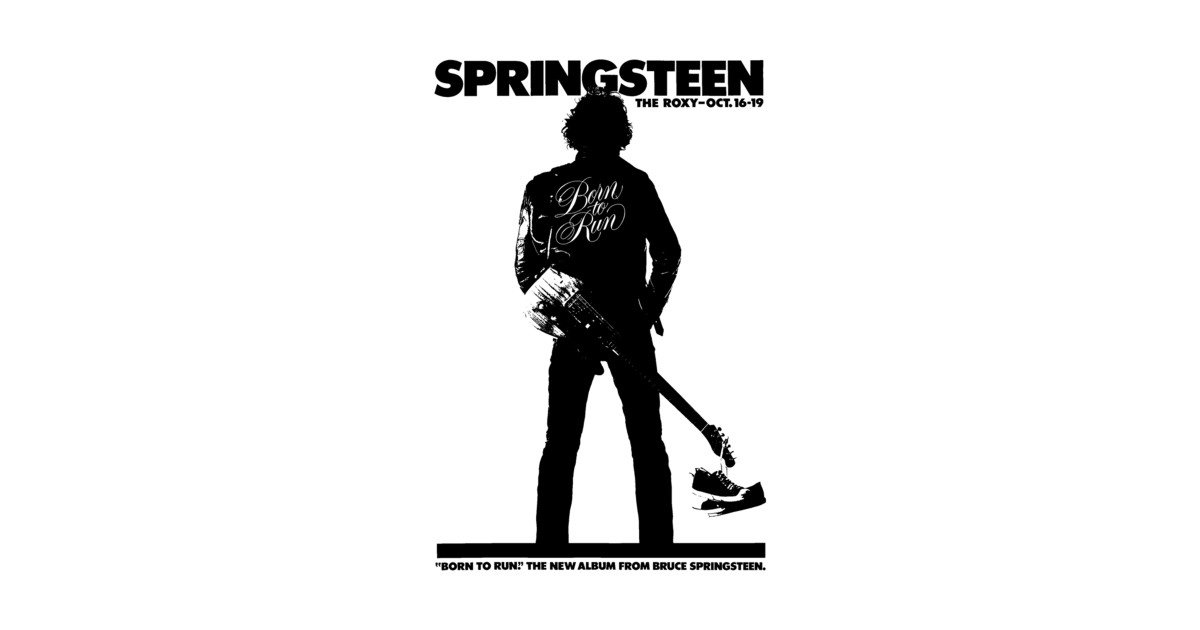 Bruce Springsteen Born to Run Rock Artist Art - Bruce Springsteen - T ...