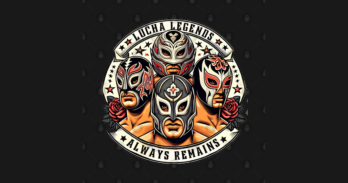 luchadores of lucha libre legends - Luchador - T-Shirt | TeePublic