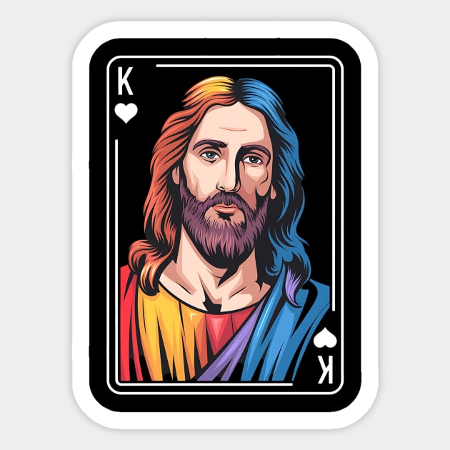 Jesus K Card - Jesus - Sticker | TeePublic