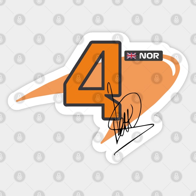 Formula 1 - Lando Norris Number. - Formula 1 - Sticker | TeePublic