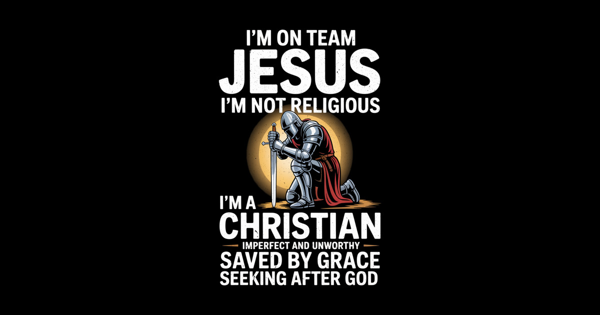 I'm on Team Jesus I'm Not Religious - Jesus Lover - Sticker | TeePublic