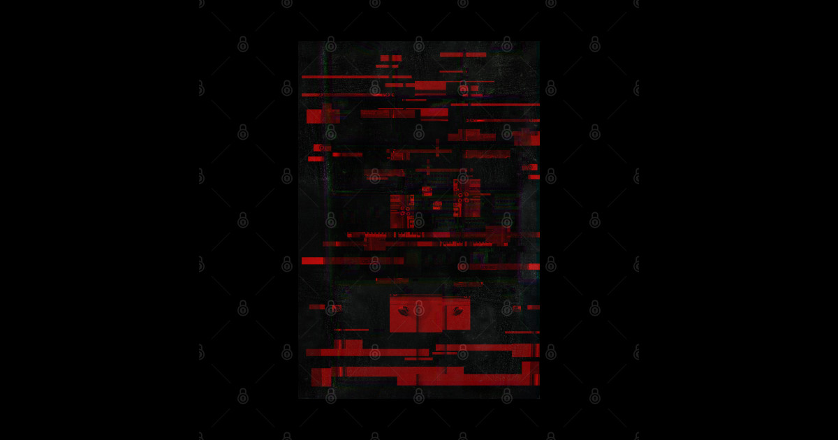 Red Distorted Glitched Photo – Digital Distortion - Glitch Aesthetic ...