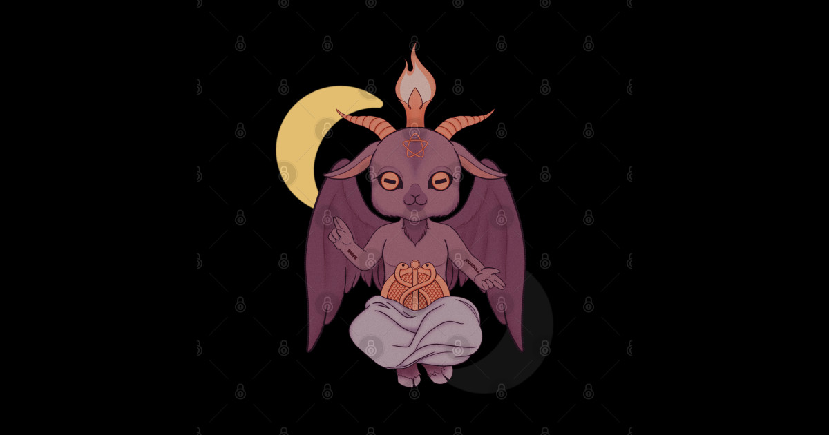 Baby’s First Baphomet (color) - Baphomet - Sticker | TeePublic