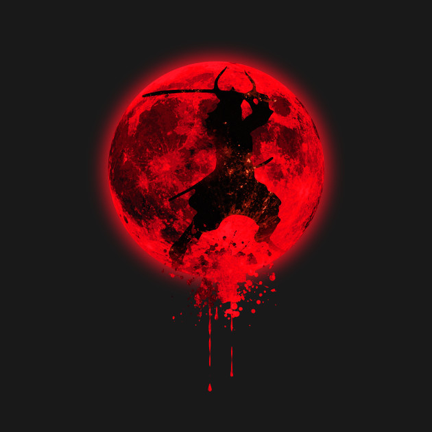 Samurai Moon - Samurai - T-Shirt | TeePublic