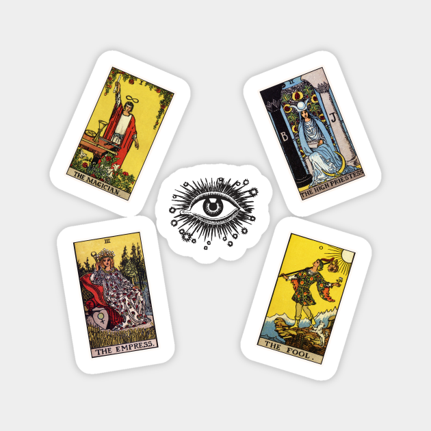 Tarot Sticker Set No. 1 - Tarot Sticker Set - Magnet | TeePublic