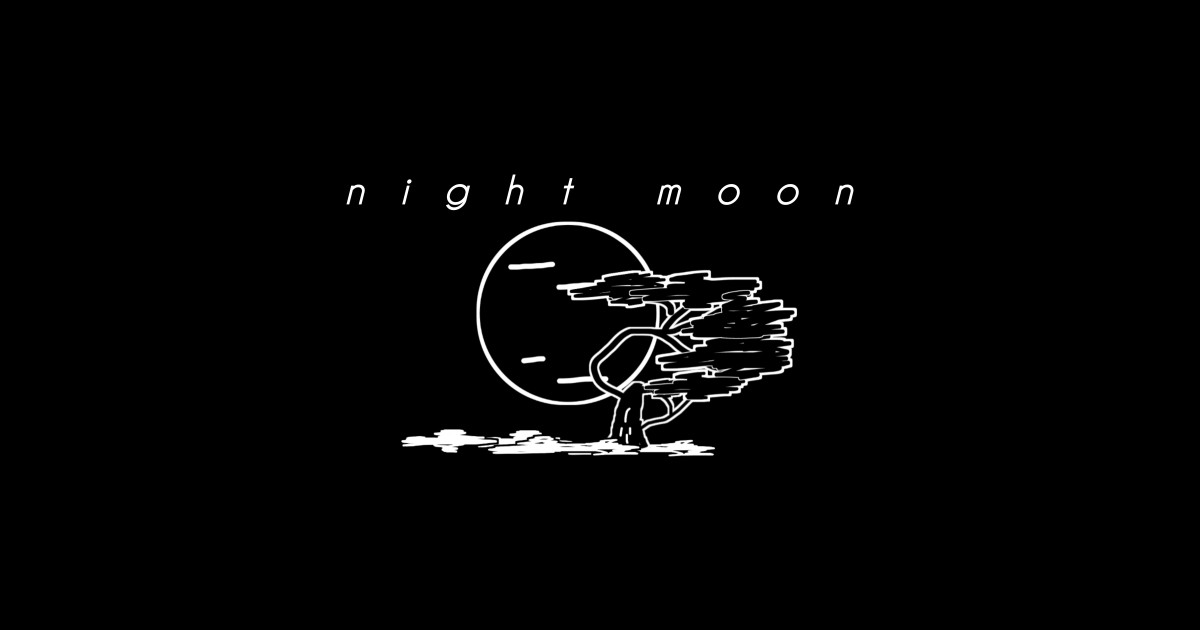 night moon - Good Night - Sticker | TeePublic