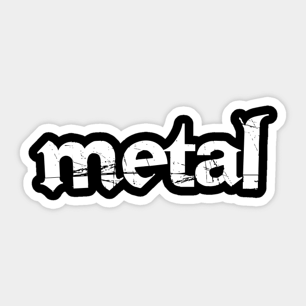 metal logo - Metal Logo - Sticker | TeePublic