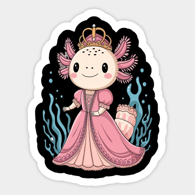 Axolotl Queen Cute Kawaii Axolotl - Axolotl Queen Cute Kawaii Axolotl ...