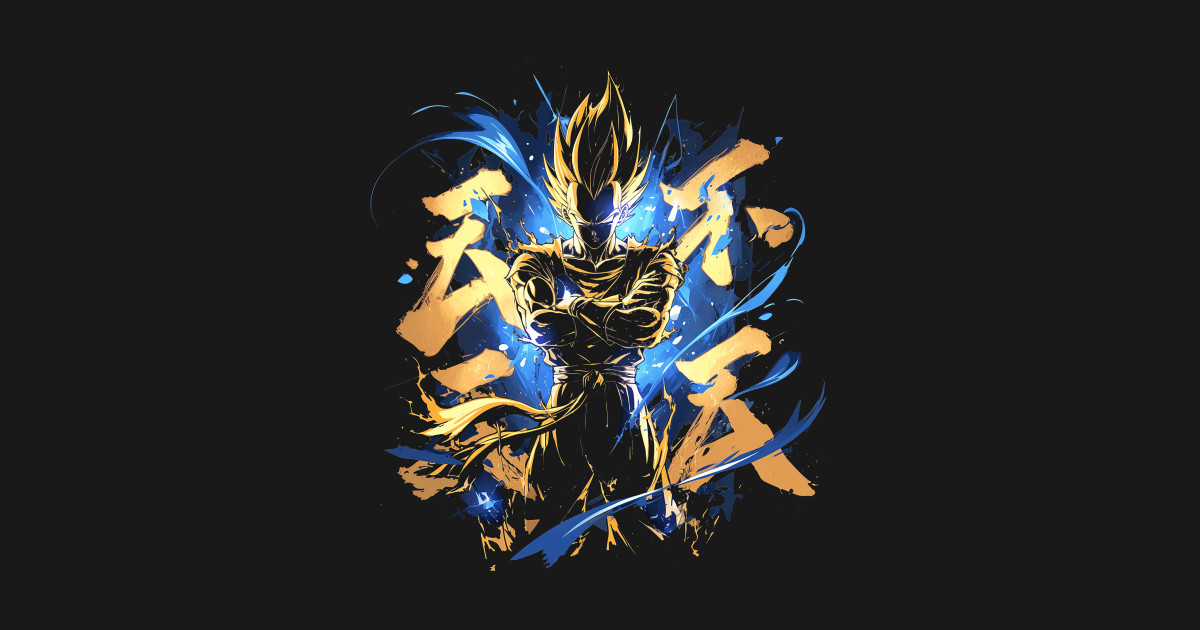 Vegeta Super Saiyan Golden Aura Fan - Vegeta - T-Shirt | TeePublic