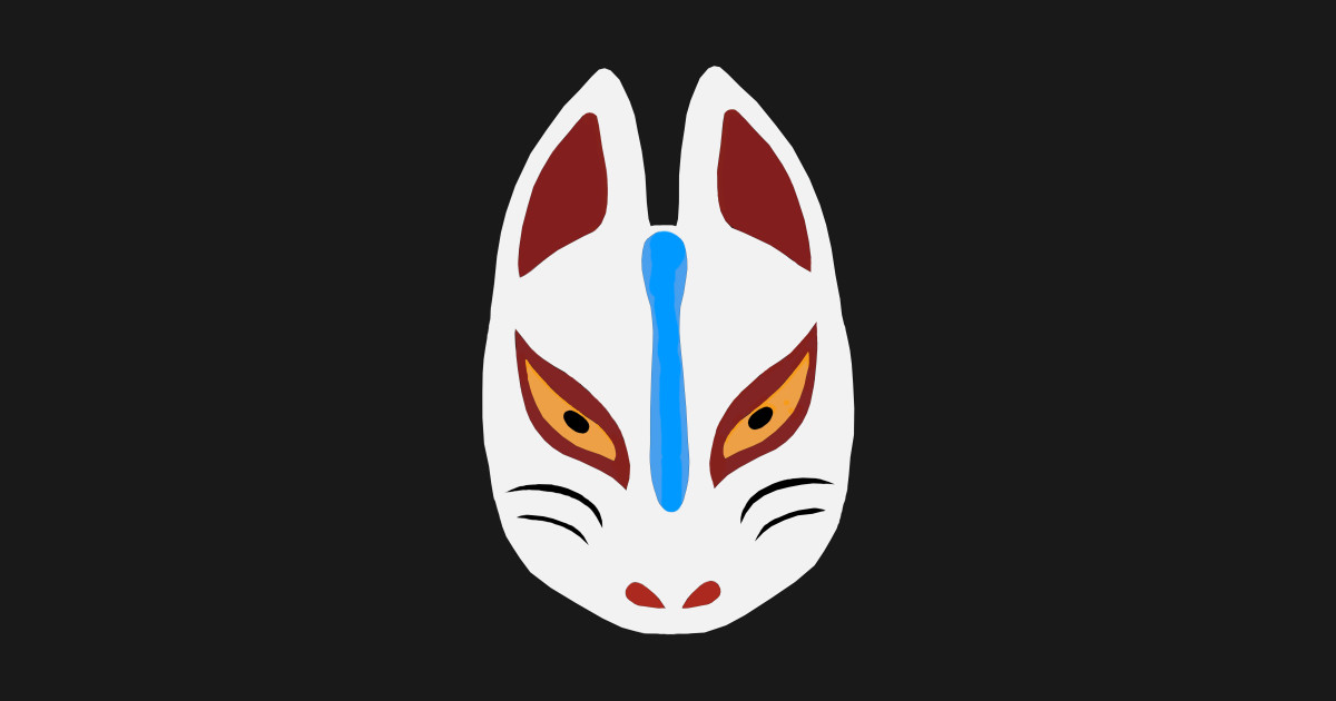 Inari Kitsune Mask, Inari Fox Mask - Fox - T-Shirt | TeePublic