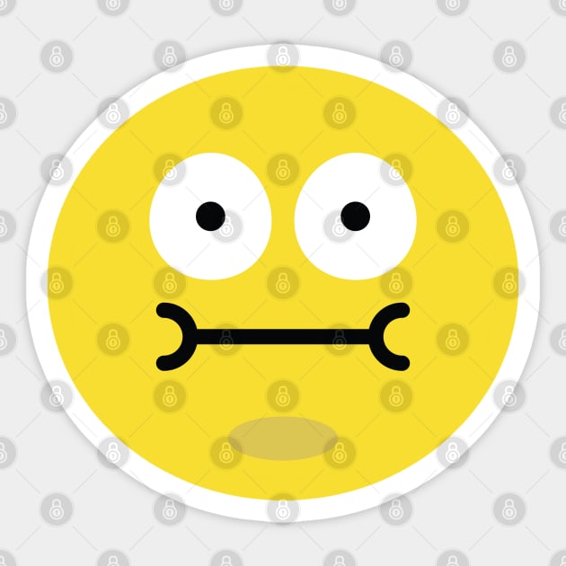 neutral face emoji - Neutral Face Emoji - Sticker | TeePublic