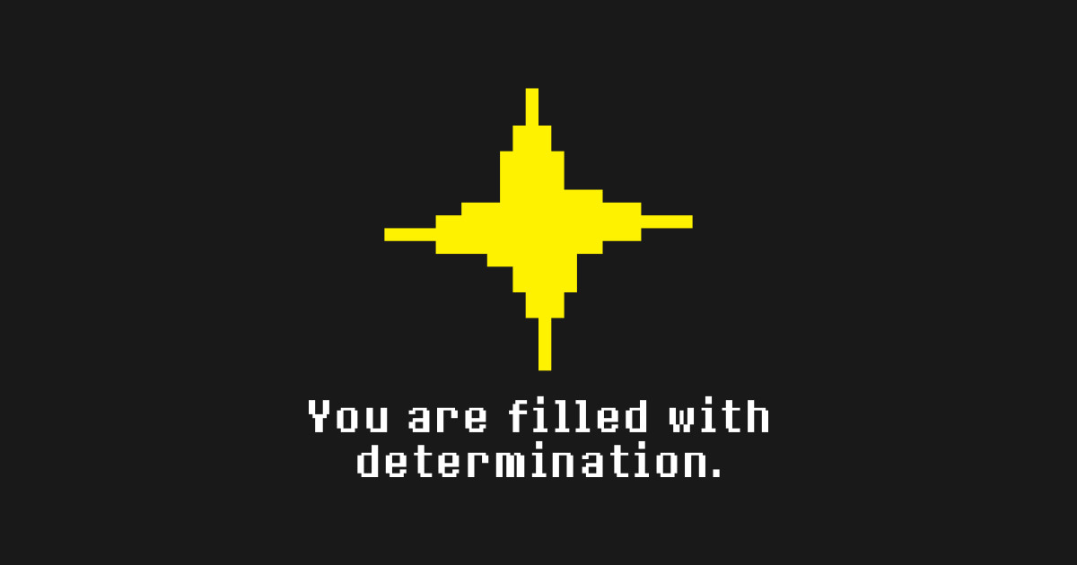 Undertale - Determination point - Undertale - T-Shirt | TeePublic
