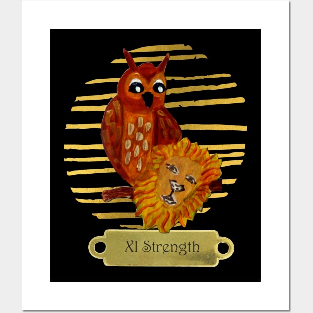 XI Strength Tarot card - Justice Tarot Card - Posters and Art Prints ...