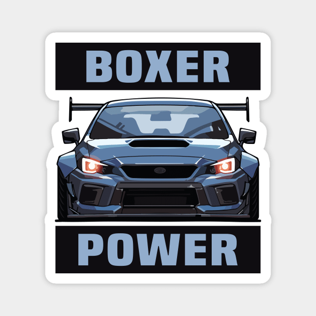Subaru Impreza WRX STI Car Art - Boxer Engine Widebody Modified JDM Car ...