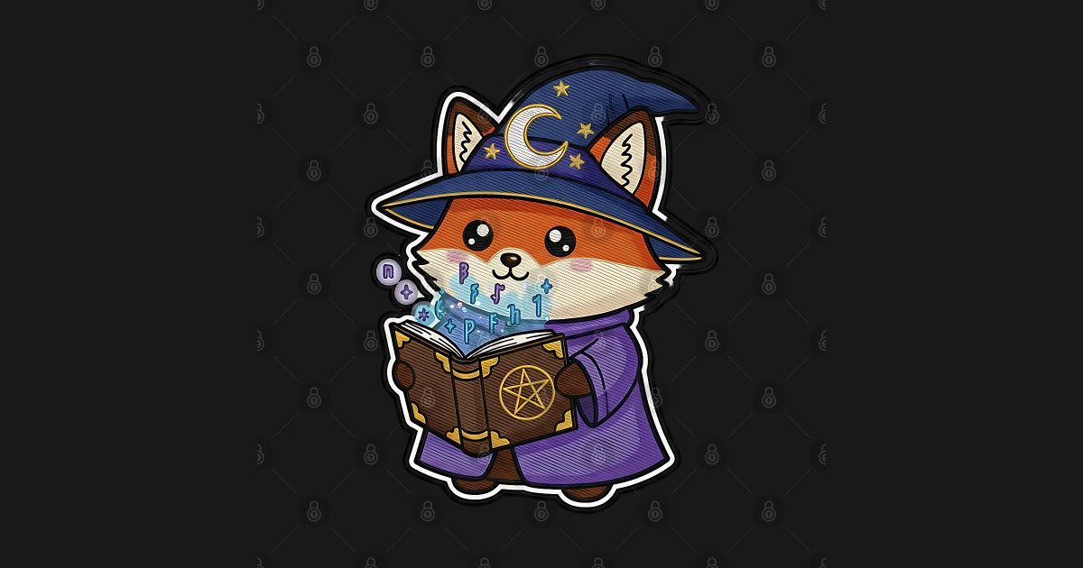 Fox Wizard Magic Spell Halloween - Fox Wizard Costume - T-Shirt | TeePublic