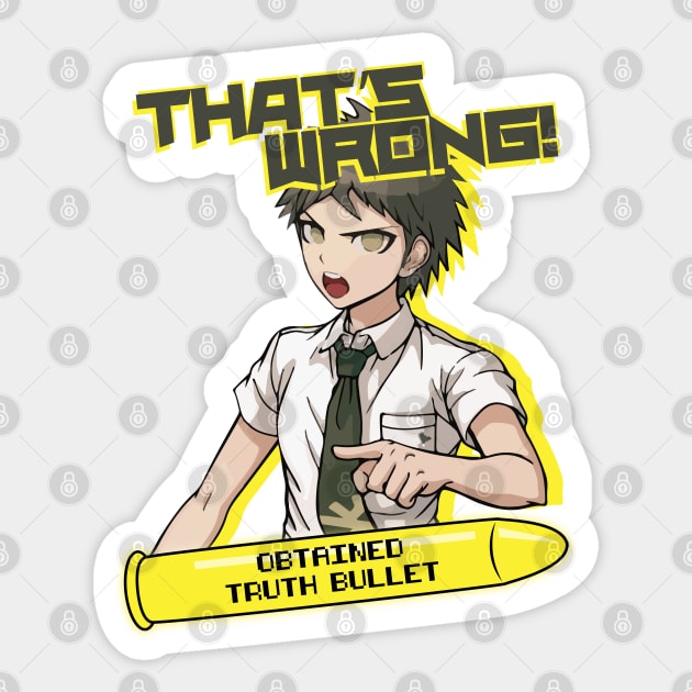 Danganronpa - Hajime Hinata - Danganronpa - Sticker | TeePublic