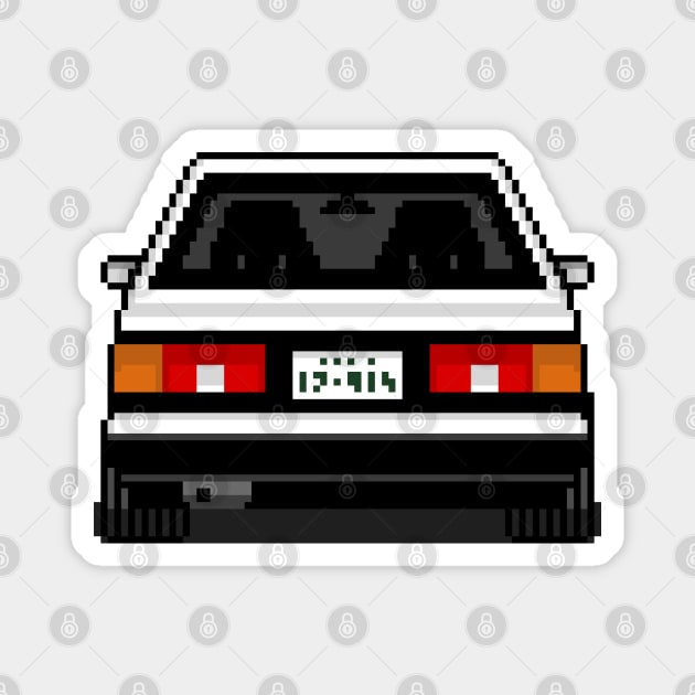 Initial D Toyota Sprinter Trueno AE86 Pixel Art 2 - Initial D - Magnet ...
