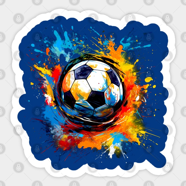 Soccer Ball With Paint Splashes Design for Soccer Fans - Soccer Gift ...