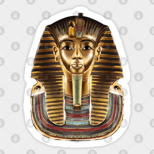 Tutankhamun ancient Egyptian king - King - Sticker | TeePublic
