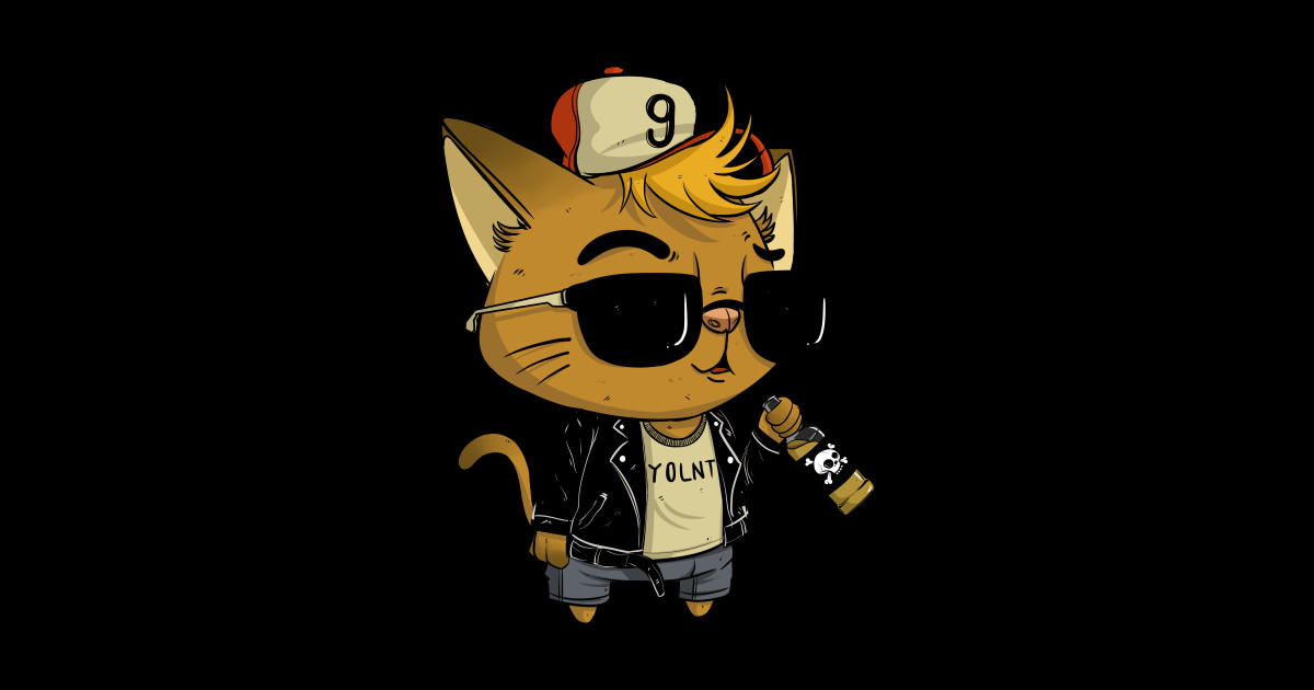 Cute YOLO Cat - Yolnt - Sticker | TeePublic