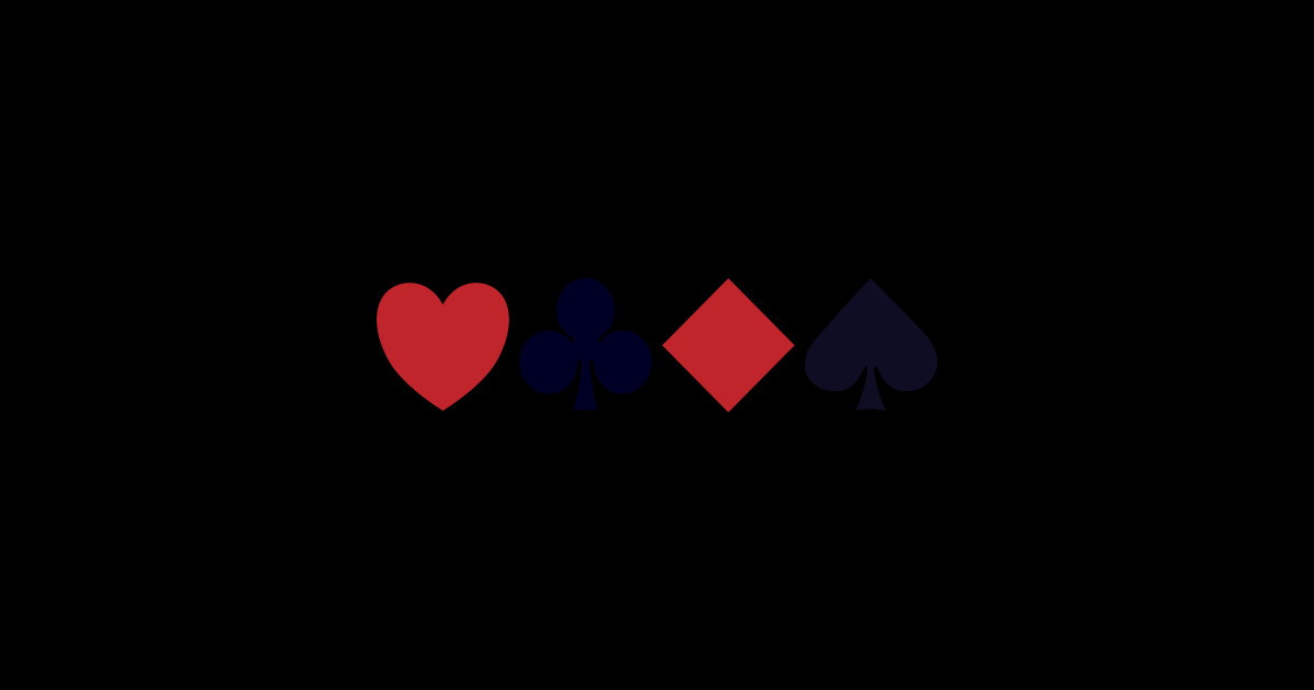 Playing Card Suits - Playing Cards - Sticker | TeePublic
