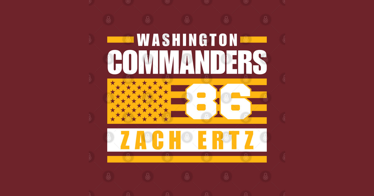 Washington Commanders Ertz 86 American Flag Football - Washington ...
