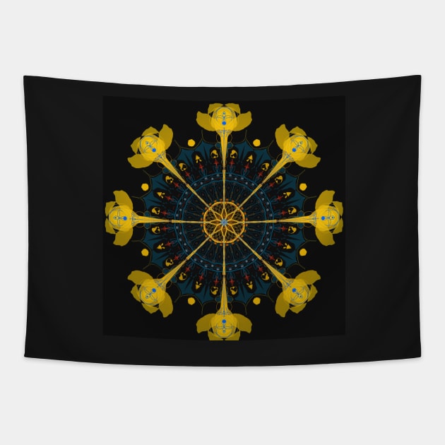 Noble Eightfold Path Mandala - Dharma - Tapestry | TeePublic