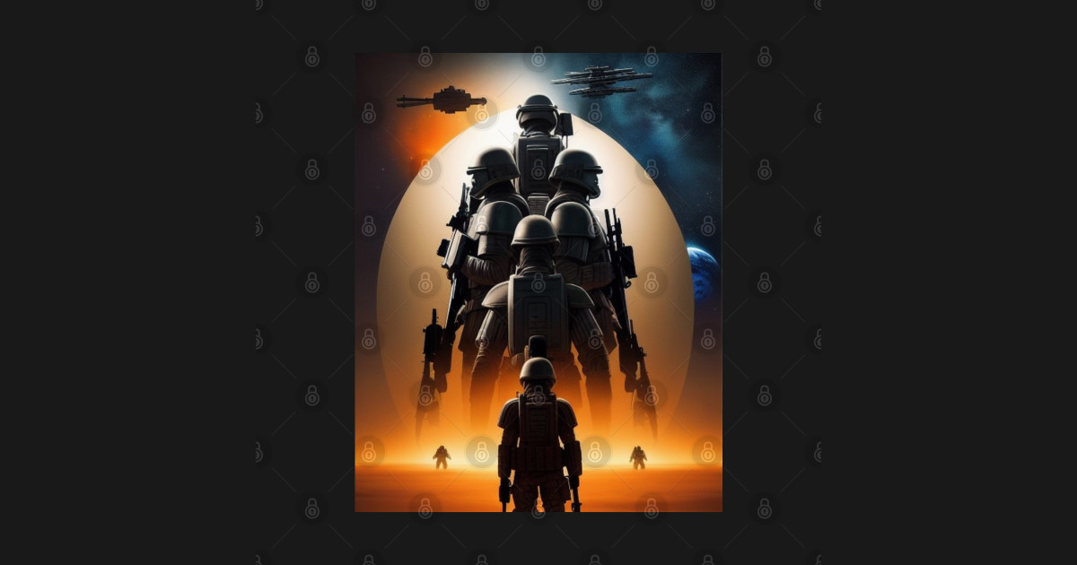 A Soldiers Last Stand - Space - T-Shirt | TeePublic