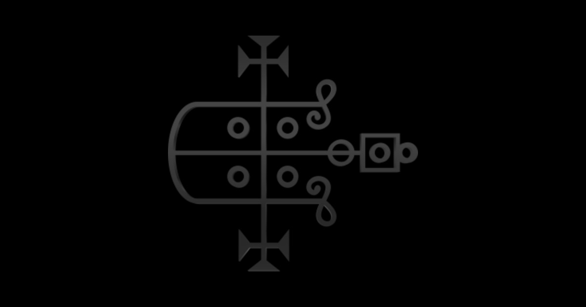 Gaap Sigil Modern Ars Goetia Demonic Seal of Gaap in Black - Goetia ...
