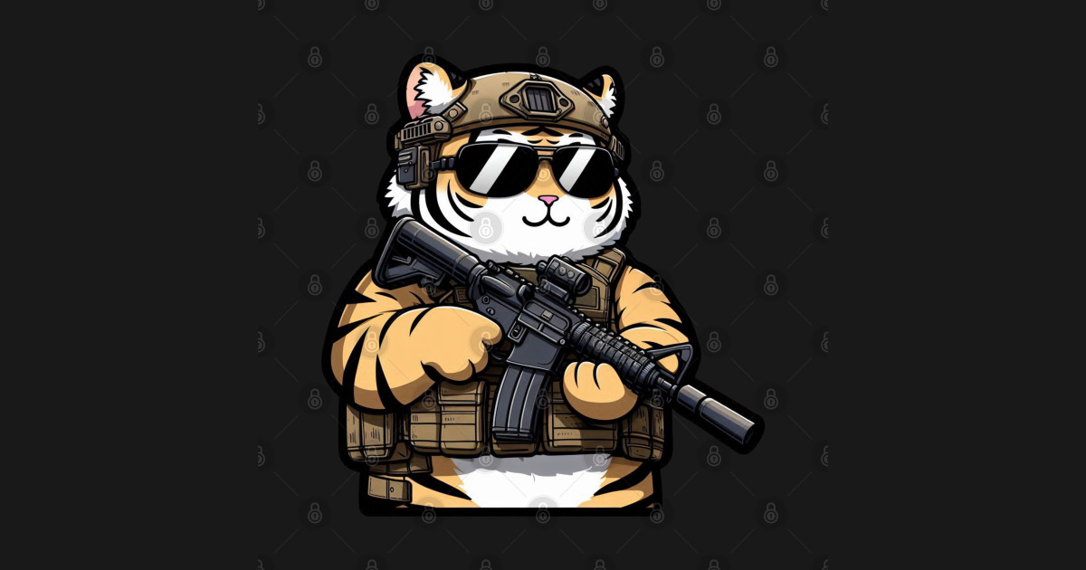 Tactical Tiger - Tiger - T-Shirt | TeePublic