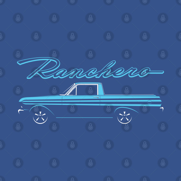 64-65 Light Blue Ranchero - Ranchero - T-Shirt Designed & Sold By Ben Davis