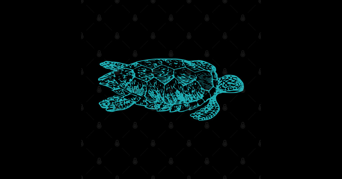 Loggerhead sea turtle - Loggerhead Sea Turtle - Posters and Art Prints ...