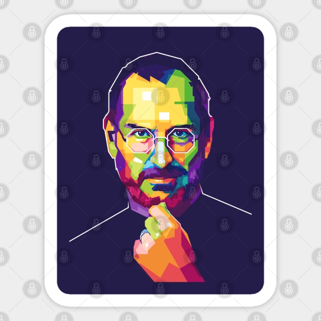 Steve Jobs Art - Steve Jobs - Sticker | TeePublic