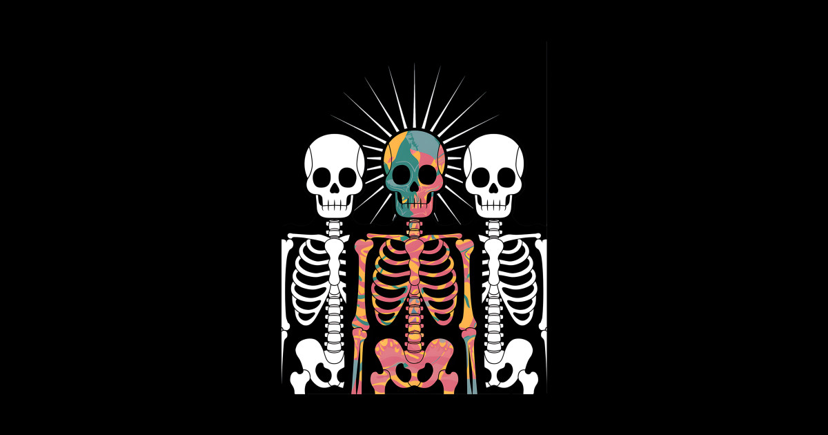 Autism Awareness Skeleton - Autism Awareness Skeleton - Sticker | TeePublic