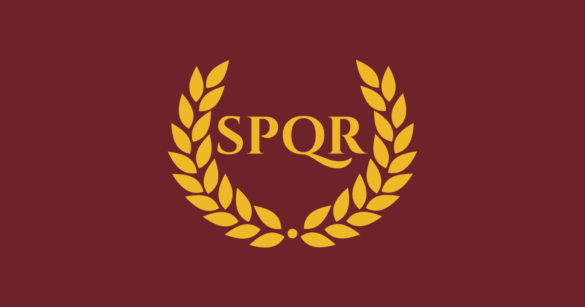 SPQR Ancient Rome Classical Greek Laurel Roman History - Spqr - Pin | TeePublic