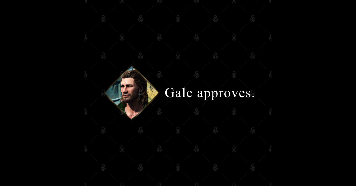 Gale Approves - Baldurs Gate - Sticker | TeePublic