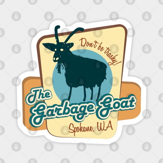 Garbage Goat Spokane Riverfront Park - Spokane - Magnet | TeePublic