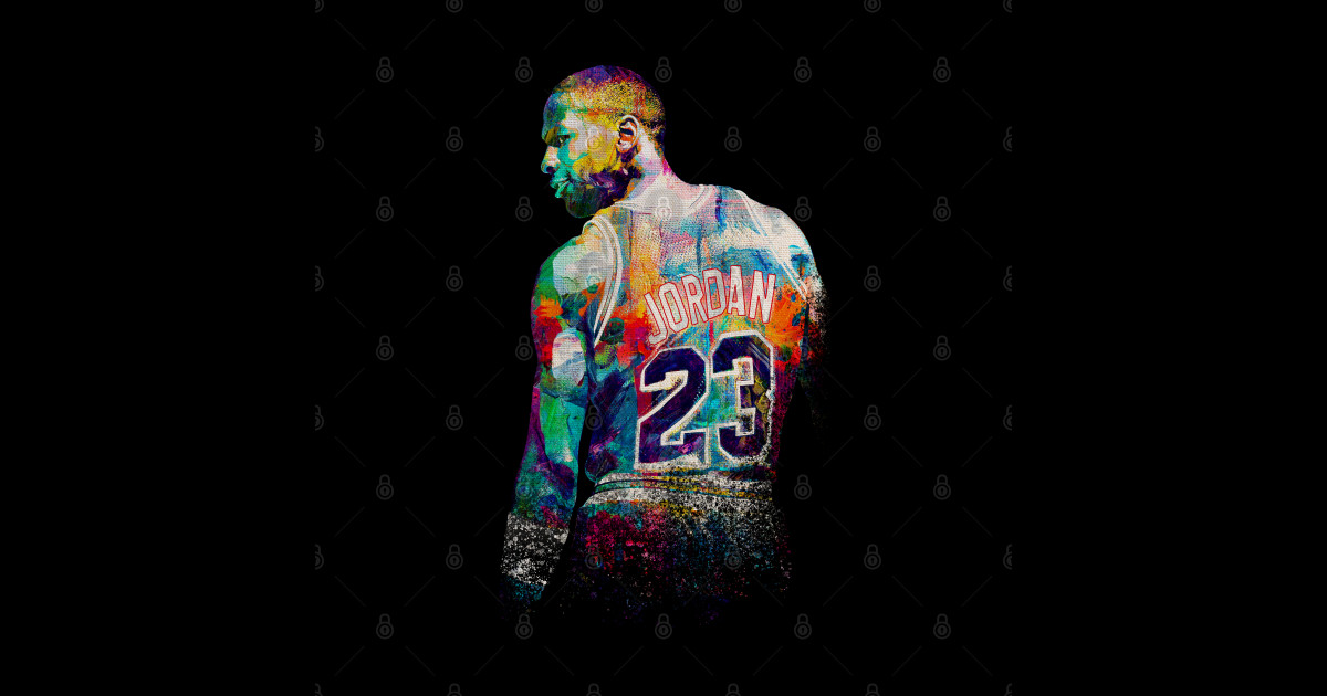 Michael Jordan - Canvas Painting WPAP - Michael Jordan - Sticker ...